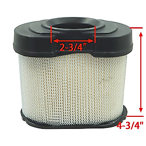 792105 Air Filter with 492932 Oil Filter Kit Compatible with Briggs & Stratton 407777 40G777 40H777 V-Twin 16 HP-27 HP Lawn Mower Engine