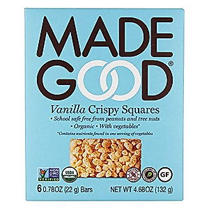 Made Good Crispy Squares, Vanilla, 4.68 Oz