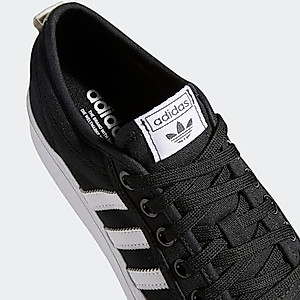 adidas Originals Women's Nizza Platform, Black/White/White, 9
