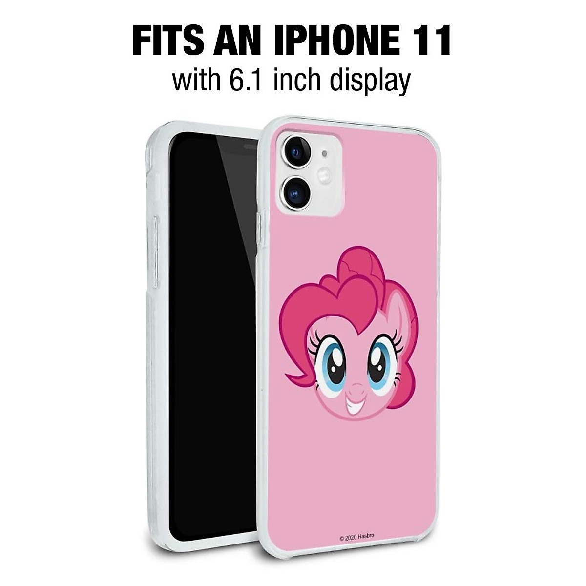 My Little Pony Pinkie Pie Face Protective Slim Fit Hybrid Rubber Bumper Case Fits Apple iPhone 8, 8 Plus, X, 11, 11 Pro,11 Pro Max