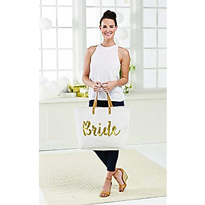 Mud Pie womens Bride Gold Sequin Tote, Gold Sequin, One Size US