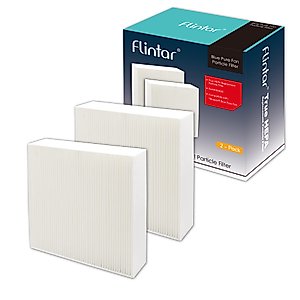 Flintar True HEPA Particle Filter Replacement, Compatible with Blueair Blue Pure Fan, True HEPA Particle Filters Part Number 100930, 2-Pack