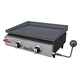 Char-Broil 463614023 22" 2-Burner Gas Tabletop Griddle, Silver
