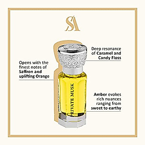 Swiss Arabian Private Musk - Luxury Products From Dubai - Lasting And Addictive Personal Perfume Oil Fragrance - A Seductive, Signature Aroma - The Luxurious Scent Of Arabia - 0.4 Oz
