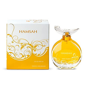 Swiss Arabian Hamsah - Luxury Products From Dubai - Long Lasting And Addictive Personal EDP Spray Fragrance - A Seductive, Signature Aroma - The Luxurious Scent Of Arabia - 2.7 Oz
