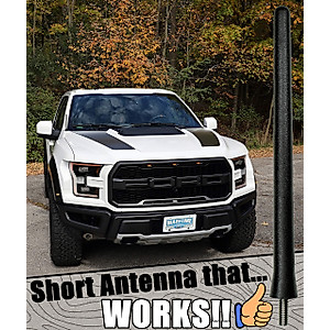 AntennaMastsRus - The Original 6 3/4 Inch is Compatible with Toyota Sequoia (2001-2009) - Car Wash Proof Short Rubber Antenna - Internal Copper Coil - Premium Reception - German Engineered