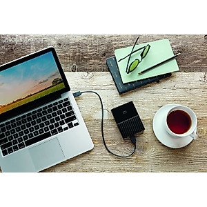 WD 2TB My Passport for Mac Portable External Hard Drive, USB-C/USB-A - WDBLPG0020BBK-WESE (Renewed)