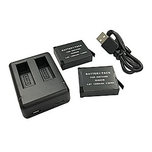 Compatible with Insta360 One X2 USB Dual Chargers Panoramic Camera Battery Charger Accessories for Panoramic Cameras, Cable for Insta360 ONE X2 Camera Accessories Black (A430B)