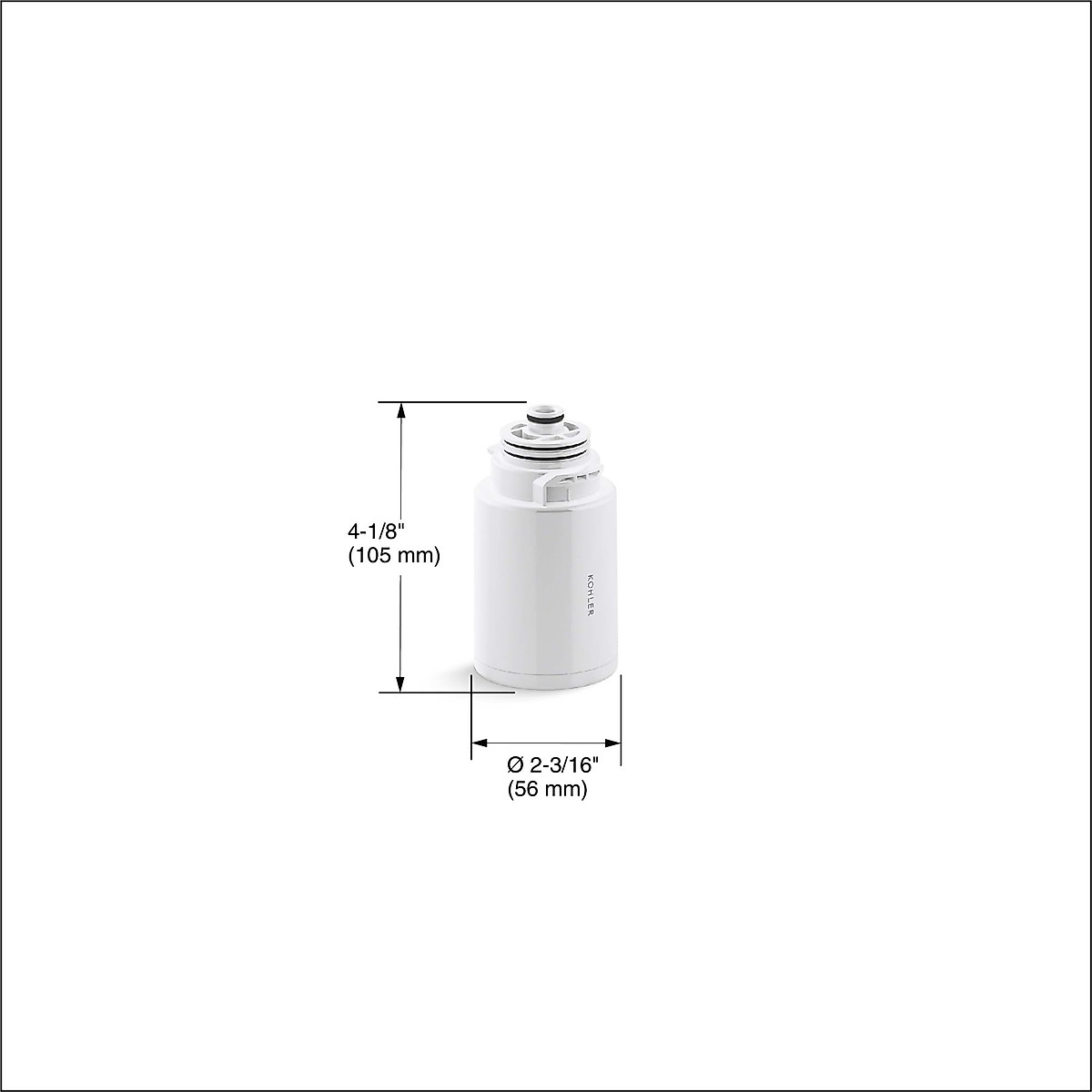 KOHLER R24162-NA Aquifer Shower Filter Replacement for The KOHLER Aquifer Filtered Showerhead, Showerhead Filter for Skin and Hair, One Filter Cartridge