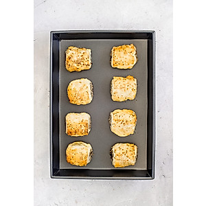 Chicago Metallic Professional Non-Stick Baking and Roasting Tin, 33 x 23 cm (13" x 9"), 1 x 1 x 1 cm, Grey