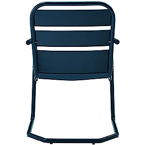 Crosley Furniture CO1030-NV Brighton Retro Metal Chair, Navy