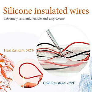 KAIWEETS Soft Silicone Electrician Test Leads Kit CAT III 1000V & CAT IV 600V with Alligator Clips and Needle Probe for Fluke/AstroAI/INNOVA Multimeter Electronic Clamp Meter 9PCS