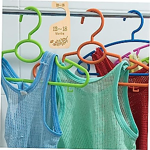 Alasum 7pcs Wooden Divider Baby Outfit Newborn Costume Baby Sets Infant Closet Divider Clothes Size Dividers Baby Clothes Divider Wood Wooden Clothes Divider Closet Size Divider Baby Room