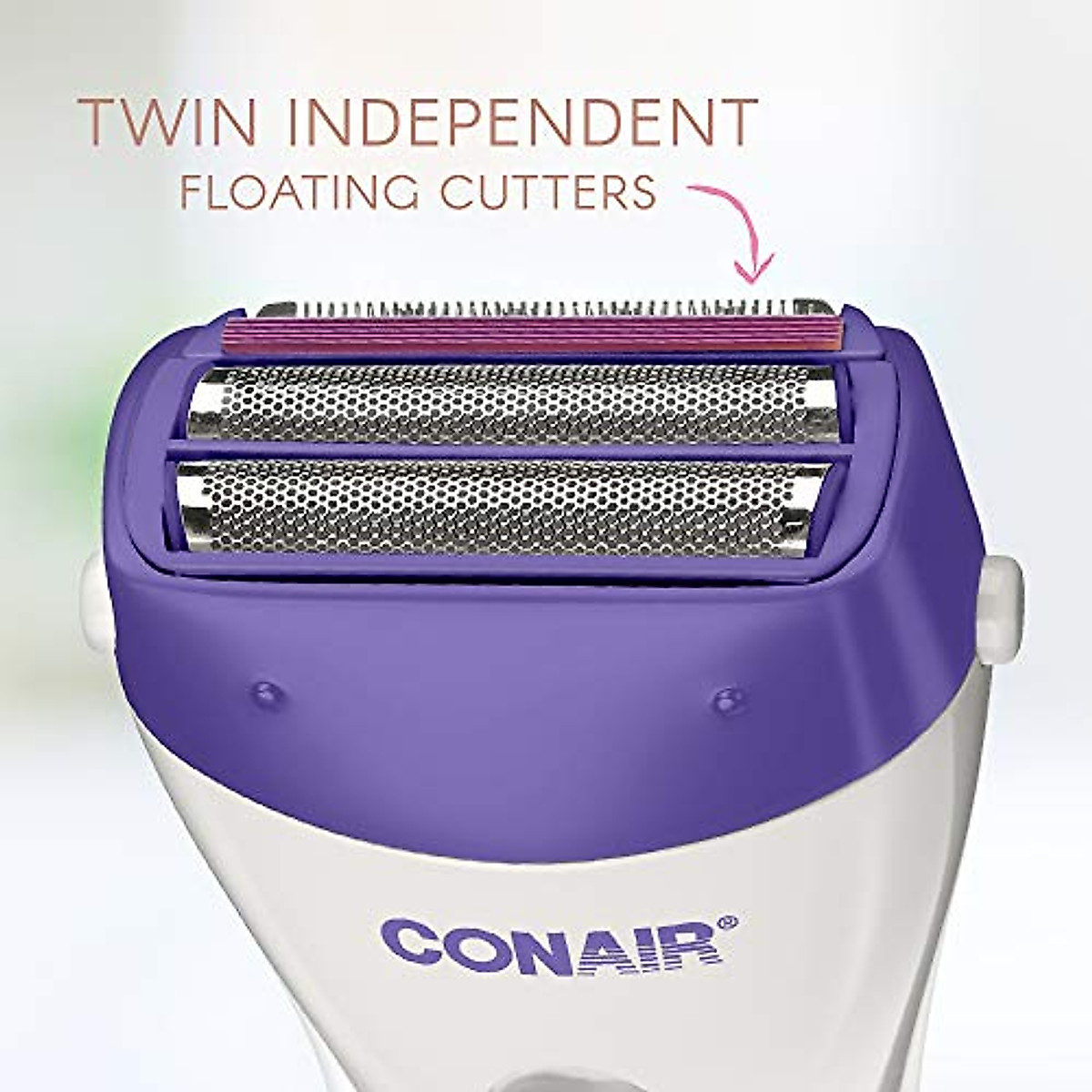 Conair Ladies Dual Foil Rechargeable Wet/Dry Shaver with Pop-up Trimmer