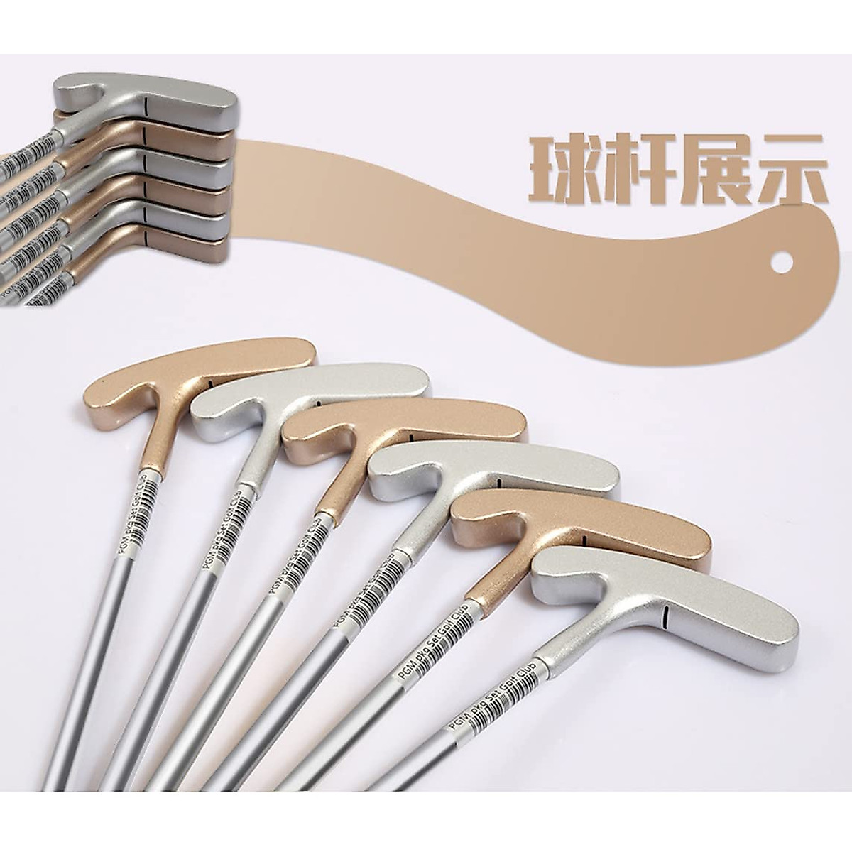 Left Hand/Right Handed Golf Putters Junior Two-Way Golf Clubs Double Sided Push Rod Children Golf Club Putter for Kids Age 3-12 (Blue,5-8Y - Silver Head)