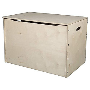 Little Colorado Big Toy Box – Handcrafted Wooden Toy Box / Hold Children's Toys and Treasures (Unfinished)