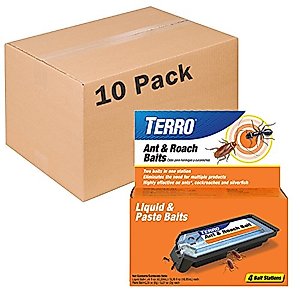 Terro T360 Ant & Roach Baits, 10 Pack,Black