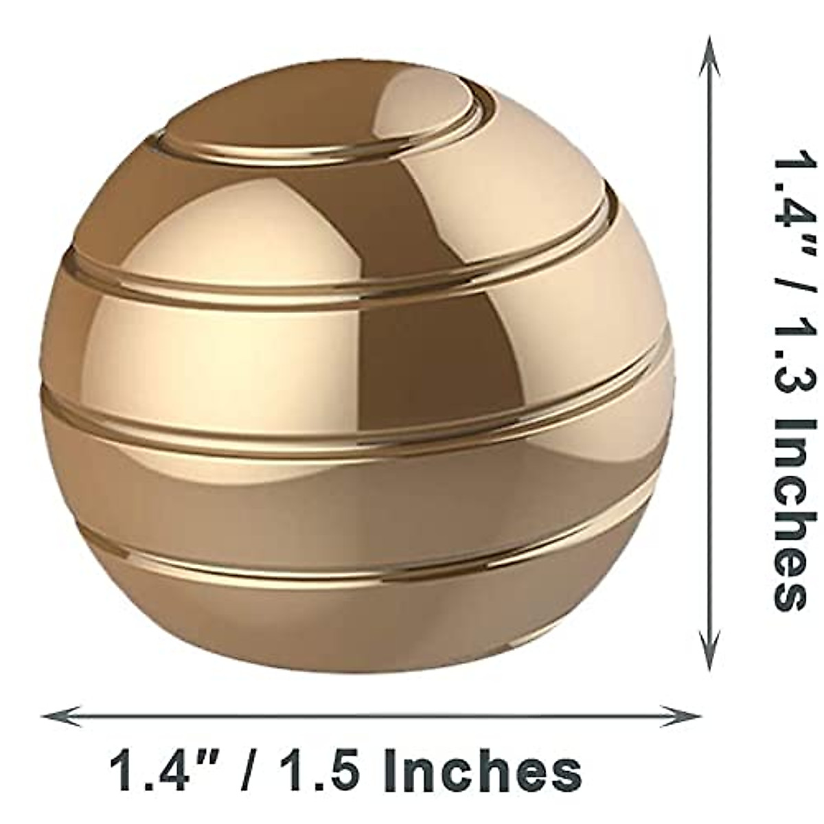 Aomeiter Desktop Motion Toys, Full Body Optical Illusion Fidget Spinner Ball, Creates a Mind-Bending Optical Illusion of Continuously Flowing Top Adult&Kids Pressure Reduction Toys Gifts