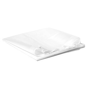 Hookless RBH14HH12 Polyester with PEVA Snap-In Shower Curtain Liner, Frosty White, 70 X 54in