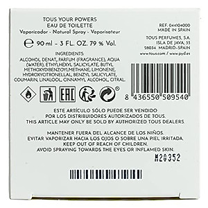 TOUS YOUR POWERS by Tous, EDT SPRAY 3 OZ