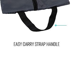 GForce Set of 2 Traveling Shoe Bags | Lightweight | Portable Carrying Handle | Packing Luggage Organizer | Protects Shoes | Durable Rip-Stop Nylon | Grey