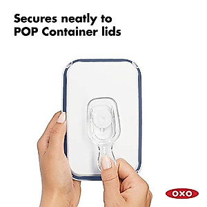 OXO Good Grips POP Container – Airtight 1.7 Qt for Coffee and More Food Storage, Rectangle, Clear & Good Grips POP Container Coffee Scoop, Clear