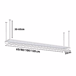 Ceiling Glass Rack Ceiling Hanging Rack,Adjustable Height,Metal Holder Stemare Goblets,Bars Restaurants Kitchenshite Storage Shelf,Can Bear 100KG