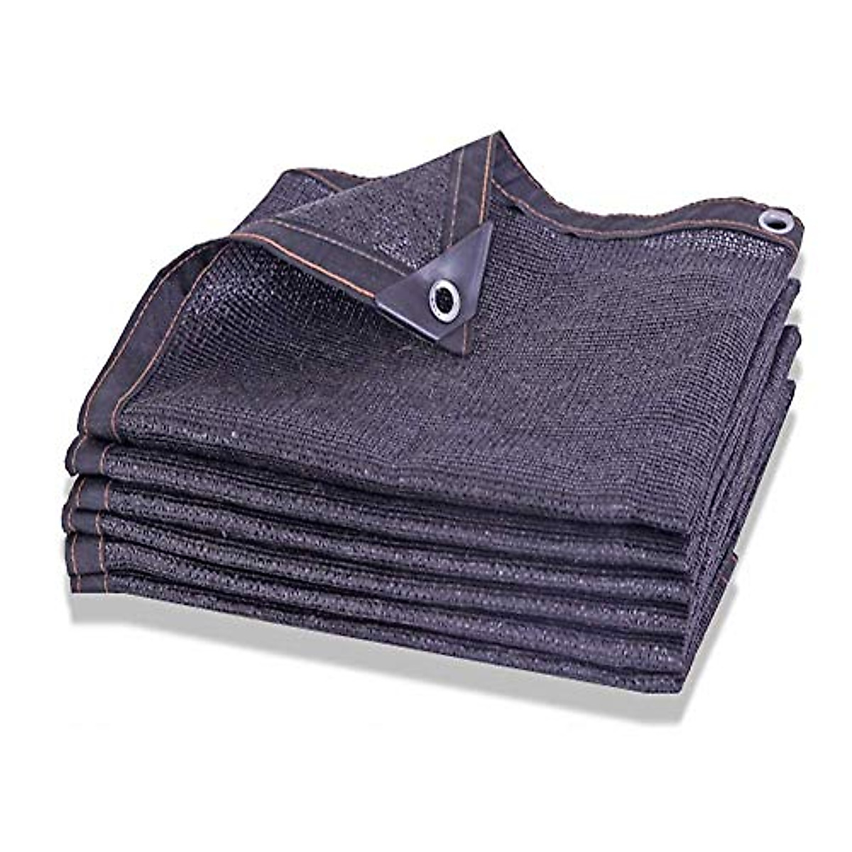 ALBN-Shading net Patio Sunscreen Breathable Anti-UV Tear Resistance Polyethylene, 20 Sizes (Color : Black, Size : 4x9m)