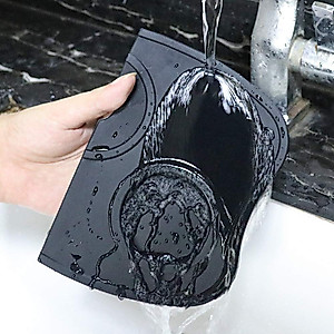 Espresso Tamper Mat, Food Safe Silicone Coffee Tamp Mat Anti-Slip, Corner Tamping Pad Non-Slippery Soft Odorless Holder Pad Black for Barista Tool Home Kitchen Office Bar Shop Worktop by BooTaa