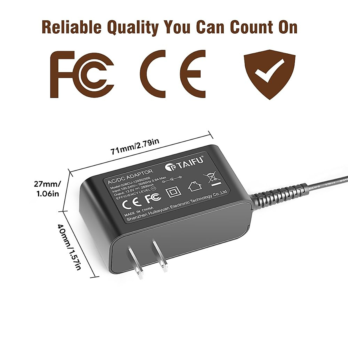 TAIFU 12V Power Adapter for Aerogarden Harvest Elite 100690 100691 100692 100693 100694 100695 Harvest 360 6WWPC01 Indoor Garden LED Grow Light 810705139925 901104-1200 Aerogarden Power Cord