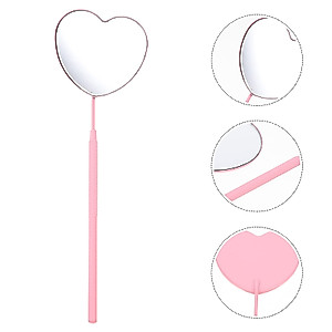 STAHAD Eyelash Check Mirror Eyelash Extensions Accessories Eyelash Extension Supplies Lash Extensions Supplies Eyelash Inspection Mirror Mini Beauty Products Stainless Steel Cosmetic