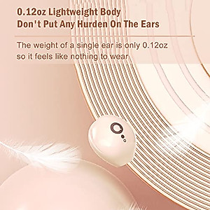 Invisible Earbuds Wireless Bluetooth Hidden Headphones for Work Smallest Discreet Bluetooth Earpiece Small Sleep Ear Buds Discreet Bluetooth Earpiece with Charging Case