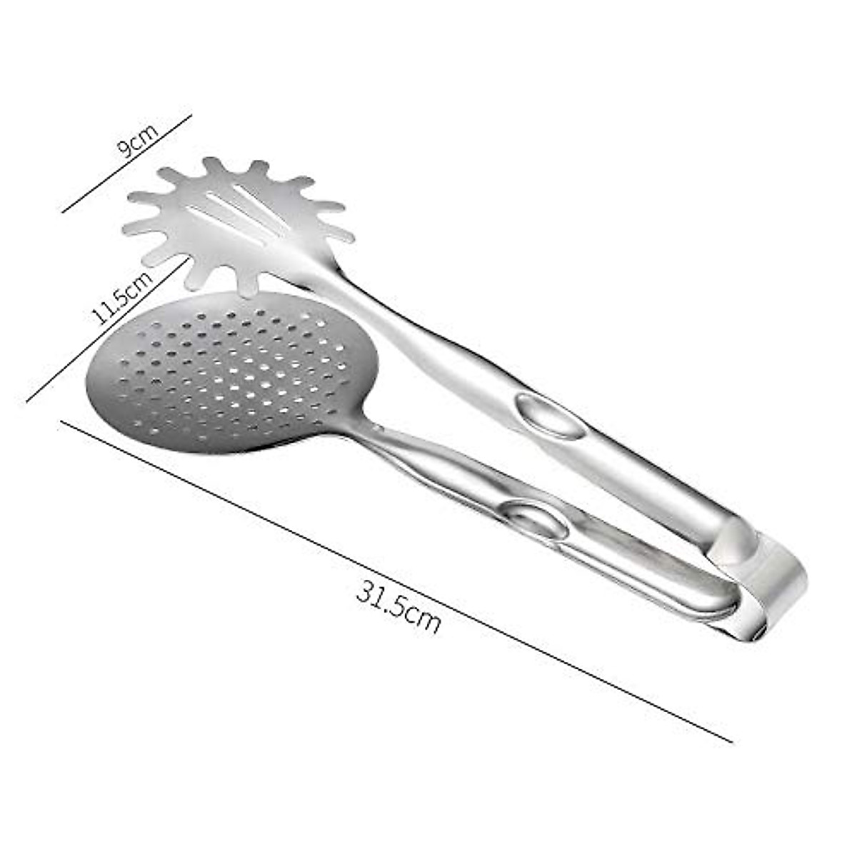 WOIWO 1PCS Stainless Steel Noodle Clamps/Noodle Clamps/Steak Clamps Food Clamps/Hollow-out Oil Filter Kitchen Multi-functional Gadget