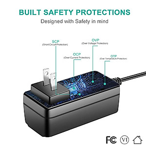 HKY AC Adapter Power Cord Compatible with 12V mamaRoo 4 Infant Seat, 2015 mamaRoo Infant Seat, rockaRoo Baby Swing, OH-1048B1203000U / OH-1048B1203000-U Replacement Charger