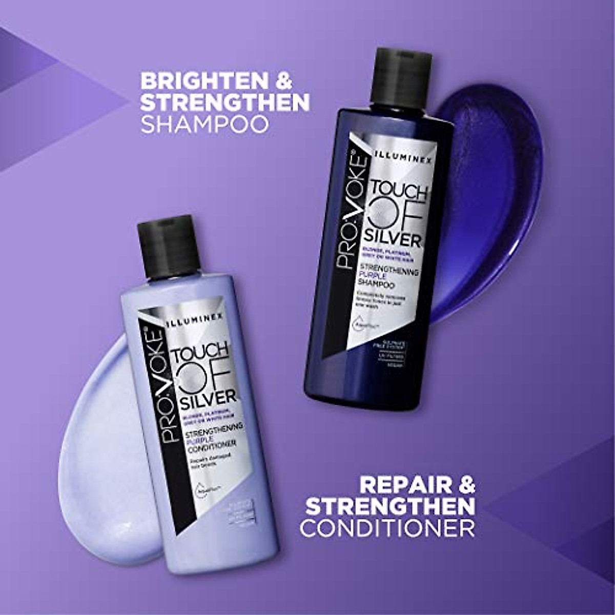 ProVoke Purple Shampoo and Conditioner Set for Color Treated Hair – Sulfate Free Hair Toner for Blondes
