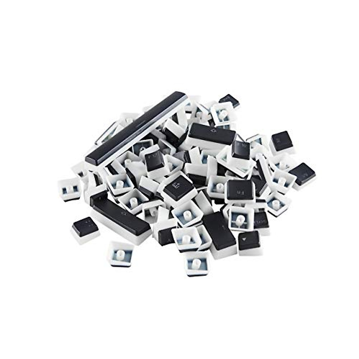 Glorious Aura V1 (Black) Pudding Keycaps - Double Shot PBT Translucent for Mechanical Keyboards, 104 Key Set, TKL, Compact Compatible, English (US) Layout (Aura (Black))