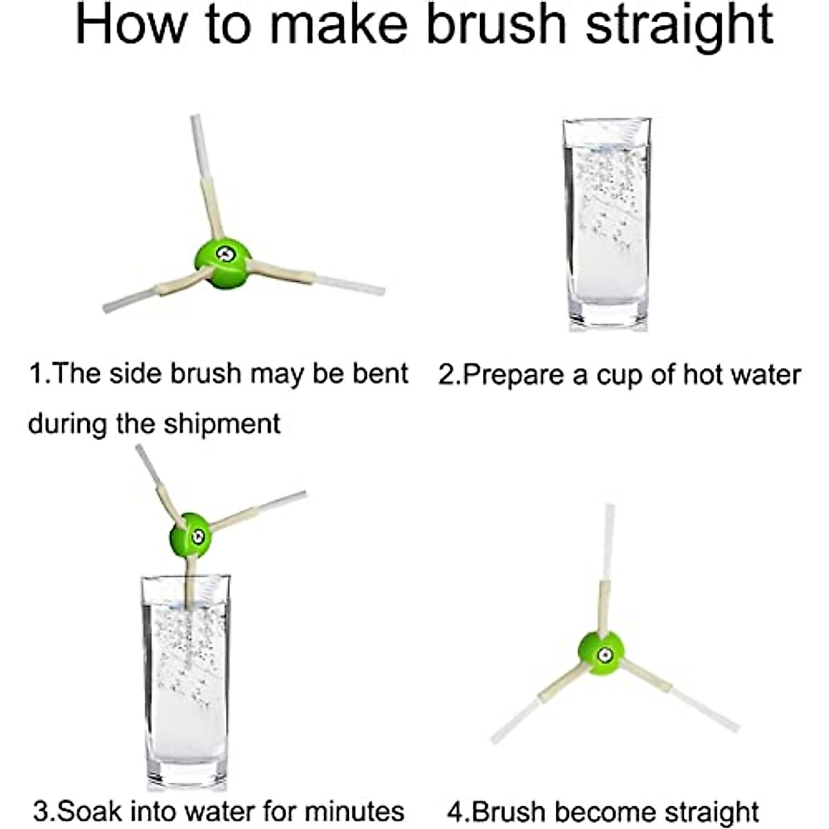 Replacement Parts Accessories for iRobot Roomba i7 j7 i6 i8 i3 i4 i1 e5 e6 I E Series Vacuum Cleaner Includes 1 Pack Bristle Brush,and 3 Pack Filter,Side Brush