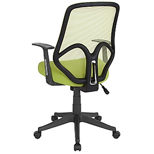 Flash Furniture Salerno Series High Back Green Mesh Office Chair with Arms