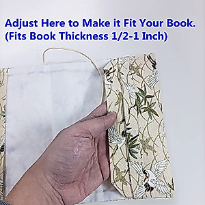 PUPUZAO A5 Book Cover Red Crowned Crane Hard Book Sleeve Cover