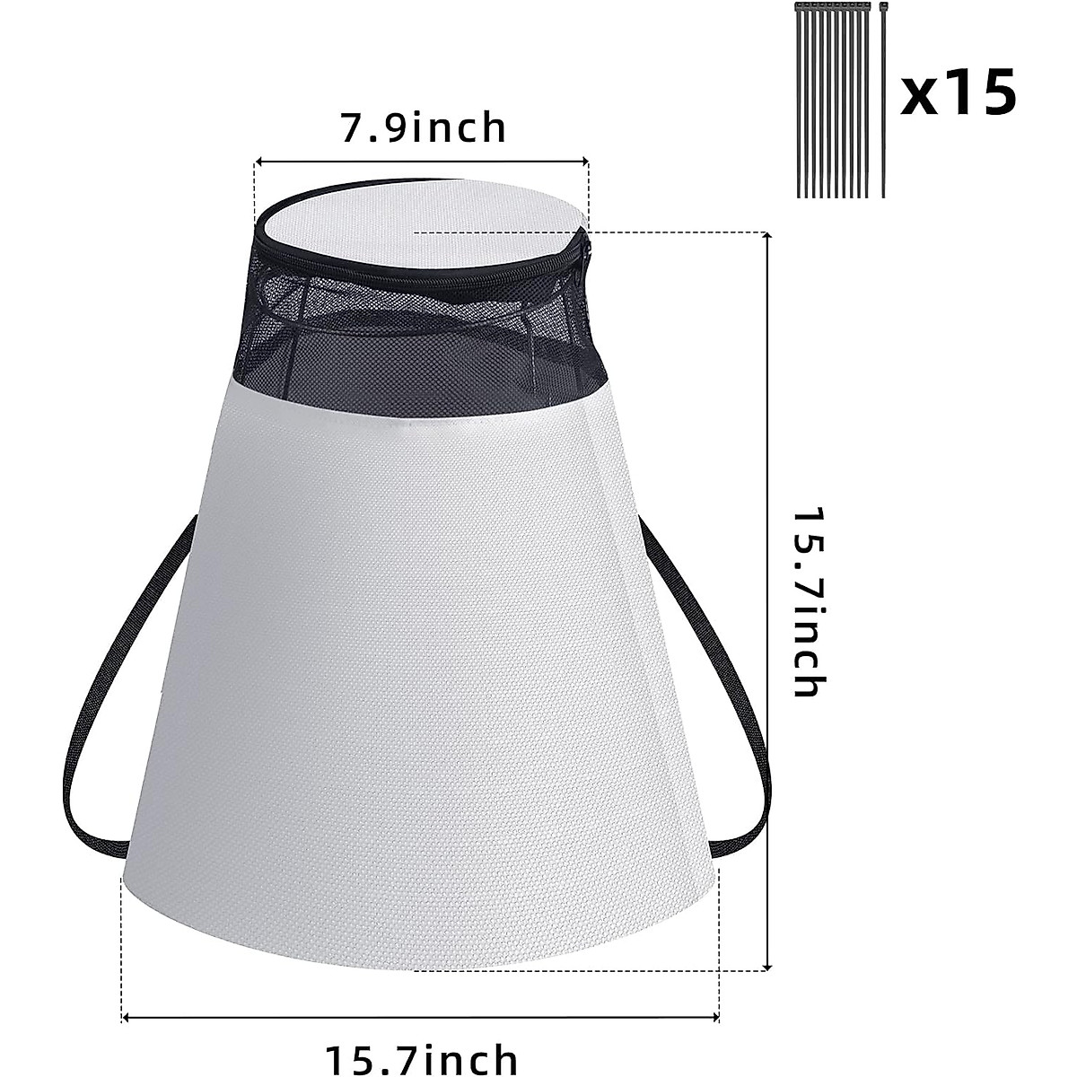 LFUTARI 2pcs Winter Rose Protective Cover - Winter Protection Rose Cones - Rose Collars for Winter Protection Against Frost, Animals Eating (2)