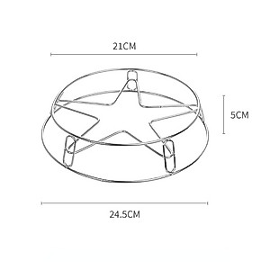 Multifunctional Kitchen Supplies, Household Heat Insulation Pad, Pot Holder, Stainless Steel Pot Rack, Countertop Rack, Steam Rack (Double layer)