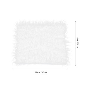 Amosfun Baby Photo Shoot Props White Fur Blanket for Baby Photoshoot Props Baby Shower Photo Props Newborn Photo Accessories Faux Fur Blanket Baby Photoshoot Props White Fluffy Rug