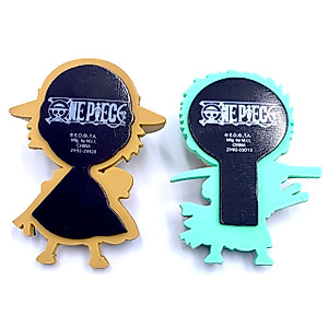 Monogram One Piece Monkey D. Luffy with Cape & Zoro 2 Piece 3D Foam Figure Magnet Set - Magnet for Refrigerators and Lockers