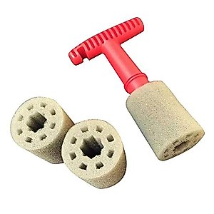 Car Wheel Detailing Brush,MoreChioce Car Washing Embedded Steel Ring Screw Cleaning Brush Lug Nut Wheel Cleaning Brush with Handle Nut Wheel Cleaning Tool Set