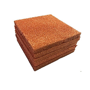 5PPI-130PPI Porous Foam Copper CU Metal Foam Sponge Copper (300×300×5mm, 1)