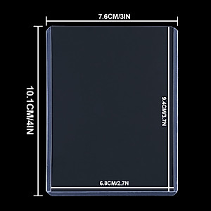 80 PCS Top Load Trading Card Holders - 3 x 4 Inch Hard Sleeves 35 PT Top Loaders for 35 PT Gaming Card Pokemon Card Basketball Football Sports Cards MTG Yugioh OS0980