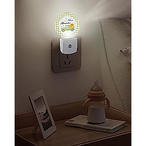 Night Light Plug into Wall, LED Nightlights Thanksgiving Green Truck Pull Pumpkin Small Nightlight Auto Dusk-to-Dawn Sensor Lamp LED Night Lights for Kid's Bedroom, Bathroom