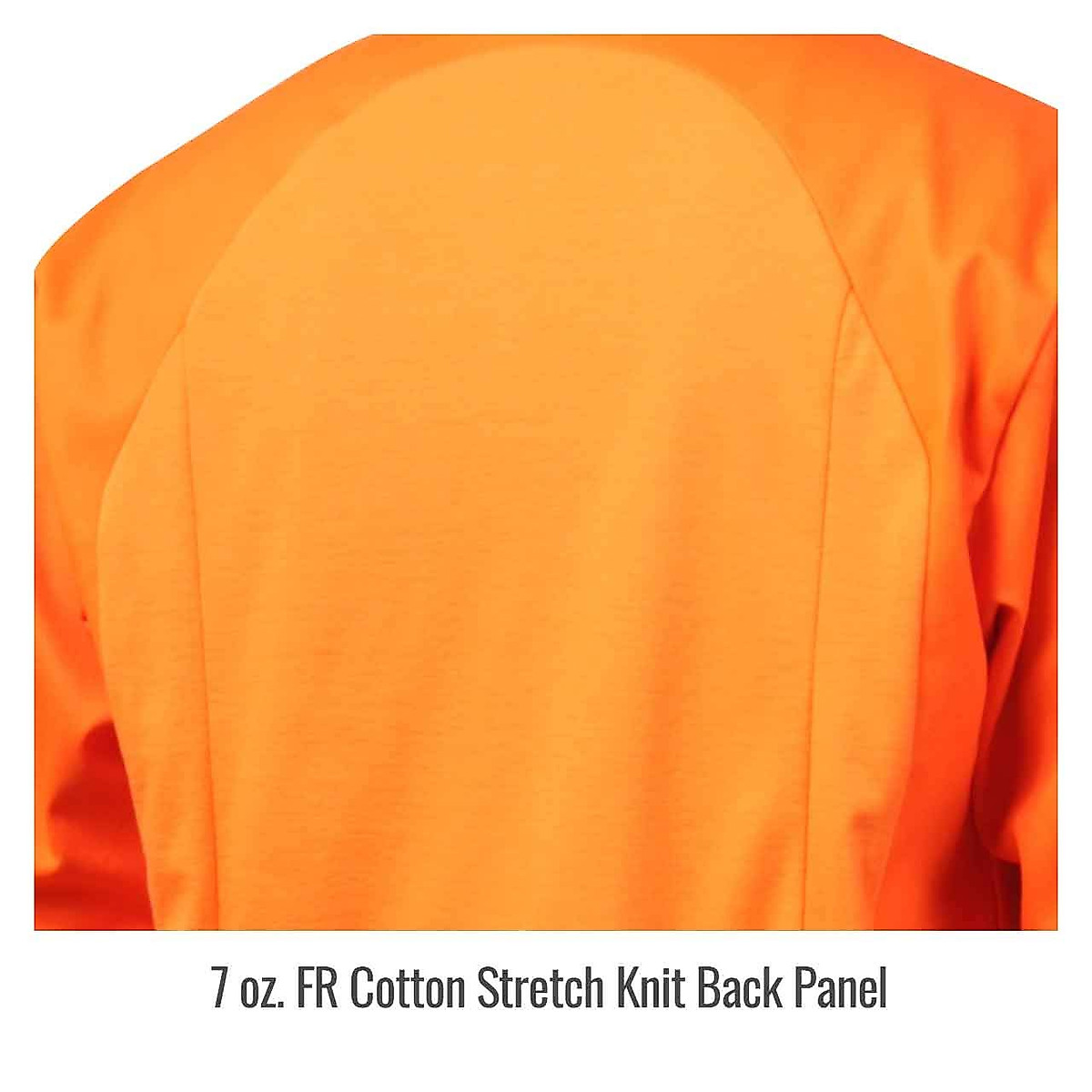 Black Stallion JF1625-OR Stretch-Back FR Cotton Welding Jacket, Orange, Medium