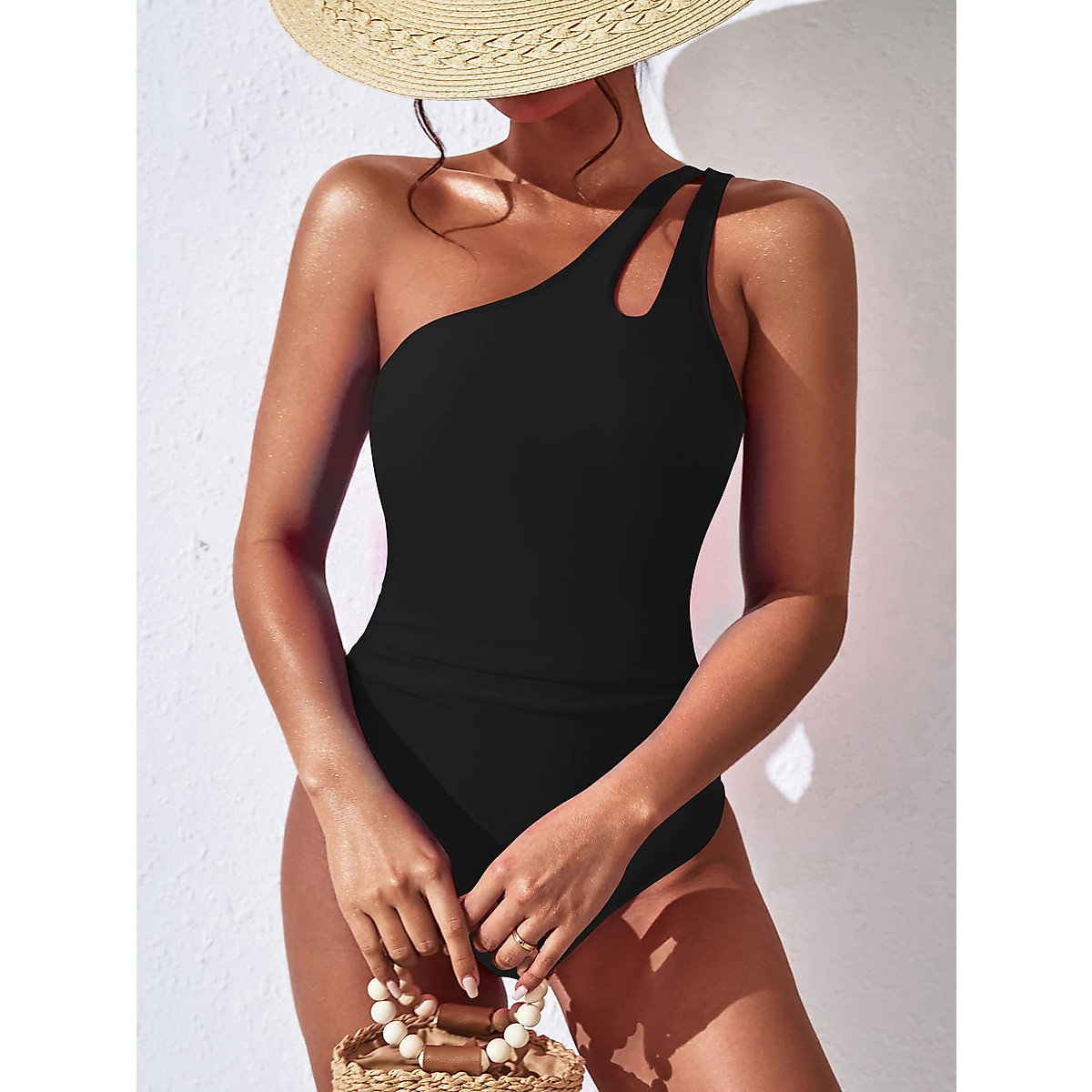 BEILON one piece swimsuit (as1, alpha, l, regular, regular, black)