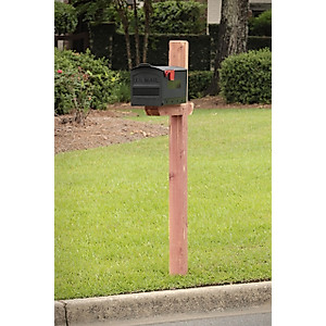 Architectural Mailboxes Patriot Plastic Post Mount Mailbox, Compatibility Code E, GMB505BAM, Black, Medium Capacity